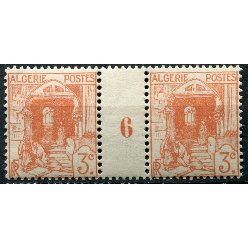 Algérie : paire du n° 36 avec millésime 6 neuve